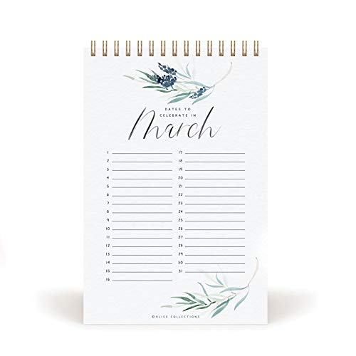 Bliss Collections Perpetual Calendar, Important Dates to Remember ...
