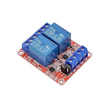DC 12V Relay Module 2-Channel Relay Switch with Optocoupler Isolation High/Low Level Trigger ...