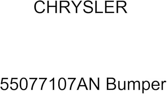 Amazon.com: Genuine Chrysler 55077107AN Bumper: Automotive