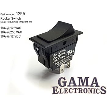 Amazon.com: GAMA Electronics 30 Amp Off-On Rocker Switch: Automotive