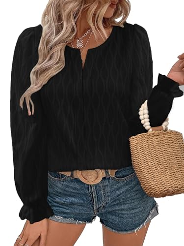 Bellcoco Womens Fashion Spring Blouses Cute Puff Sleeve Tops for Women ...