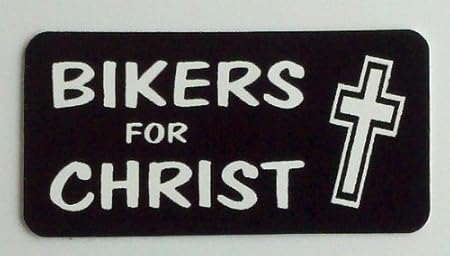 Amazon.com: 3 - Bikers For Christ Cross Christian Hard Hat/Helmet ...