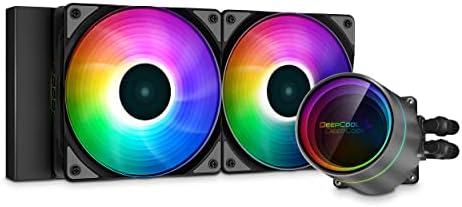 DeepCool CASTLE 240EX A-RGB AIO Liquid CPU Cooler, Two 120mm CF120 A ...