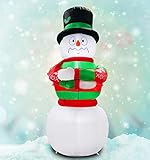 Animated Inflatable Shivering Snowman