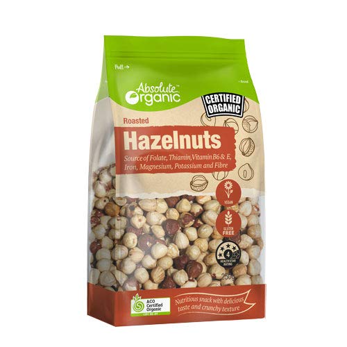 Absolute Organic Roasted Hazelnuts, 250 g: Amazon.com.au: Grocery ...