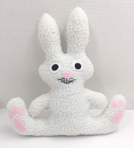 Amazon.com: Stuffed Bunny Rabbit/White Soft Fuzzy Toddler Gifts/Nursery ...