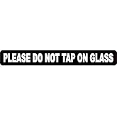 Amazon.com: StickerTalk Do Not Tap on Glass Vinyl Sticker, 10 inches by ...