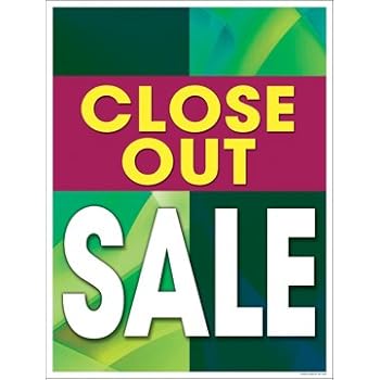 Amazon.com : Blow Out Sale Window Sale Sign Posters Retail Store Signs ...