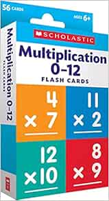 Amazon.com: Flash Cards: Multiplication 0 - 12: 0078073233571 ...