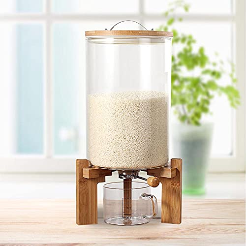GNJINX Rice Dispenser, Rice Storage Container：Flour and Cereal ...