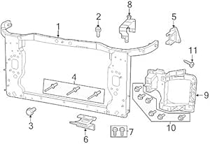 Amazon.com: Chrysler Oem Jeep Radiator Support Panel 68227489Aa Image 1 ...
