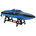 Amazon.com: Goolsky H100 RC Boat 2.4GHz Remote Controlled Boat 20KM/H ...