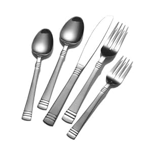 Amazon.com | Farberware Triad 48-Piece Stainless Steel Flatware Set ...