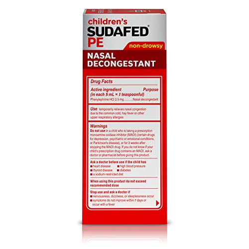 Sudafed Children's PE Nasal Decongestant, Liquid Cold Relief - Want It All