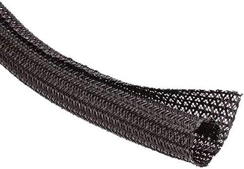 OHM Split Braided Cablesleeving Wrap Around, Split Wire Loom (3/4 ...