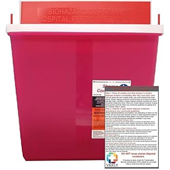 Amazon.com: Medline MDS705153H Biohazard Patient Room Sharps Containers ...