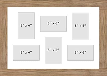 Kwik Picture Framing | MULTI APERTURE PHOTO FRAME FITS 6 8x6 PHOTOS ...