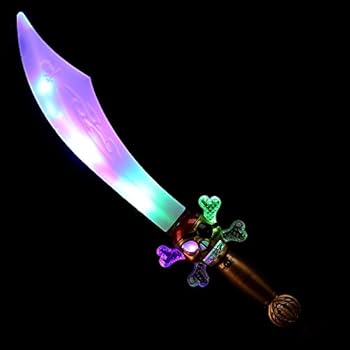 Amazon.com: Flashing LED Buccaneer Pirate Sword (1 pc): Toys & Games