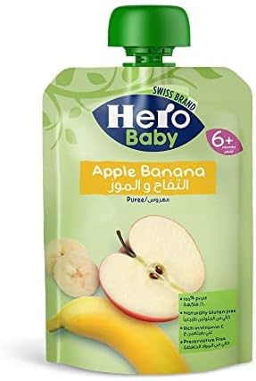 سعر Hero baby Pouch Apple & Banana 100 gm فى مصر | بواسطة امازون مصر ...