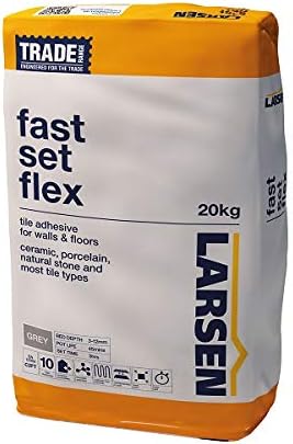 Nassboards Larsen Trade Fast Set Flex Floor & Wall Tile Adhesive ...