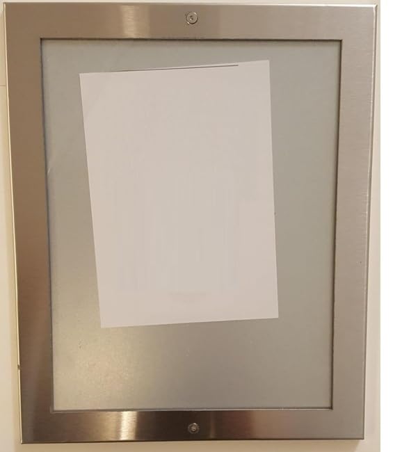 Mua Elevator Permit Frame 8.5X11 (Lockable, Stainless Steel, Heavy Duty ...