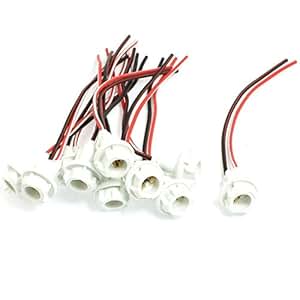 Car Auto T10 W5W 194 LED Light Bulb Socket Holder Wire Connector 10 Pcs ...