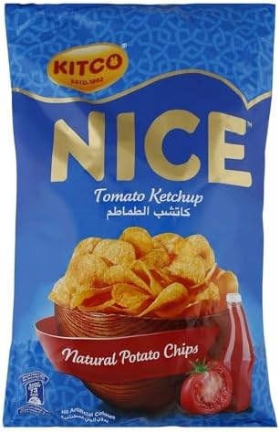 Kitco Nice Tomato Ketchup Natural Potato Chips, 21 X12 G, Beige price ...