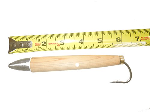 Fully Rigged Cedar Plug 6" Saltwater Fishing Lure - MasterBasser