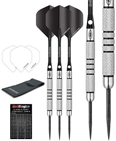 RED DRAGON Valiant: 23g Flightmaster - Tungsten Darts Set with Flights ...