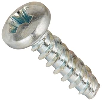 Steel Thread Rolling Screw for Plastic, Zinc Plated, Pan Head, Phillips ...