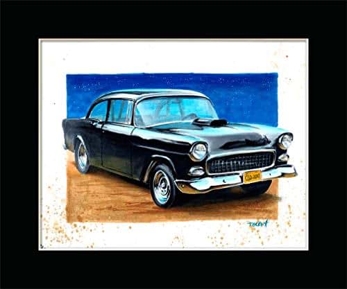 Amazon.com: BOB FALFA'S '55 CHEVY from AMERICAN GRAFFITI Fine Art Print ...