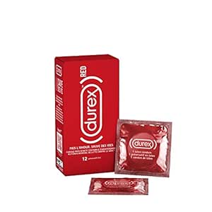 Durex Red - Preservativos (12 unidades), color rojo: Amazon.es: Salud y ...