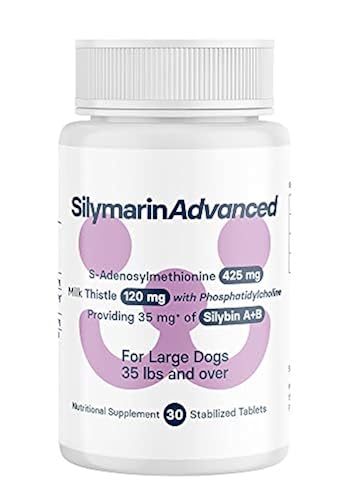 SilymarinAdvanced Liver Health Supplement for Large Dogs Combining S ...