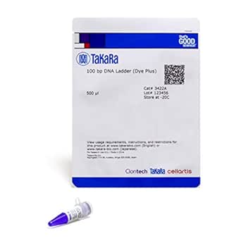 100 bp DNA Ladder (Dye Plus), (Takara Bio Cat. No. 3422A): Amazon.com: Industrial & Scientific