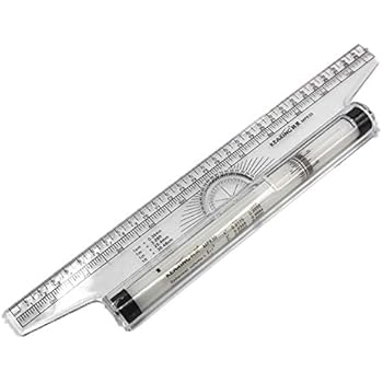 Amazon.com : Westcott 12" Rolling Ruler, Clear : Office And School ...