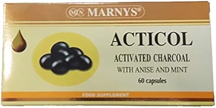 Marnys Acticol Activated Charcoal Capsules (60s): Buy Online at Best ...