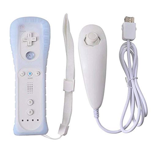 MSE Wireless Motion Plus Built-in Remote Controller Nunchuk Bundle 2 in ...