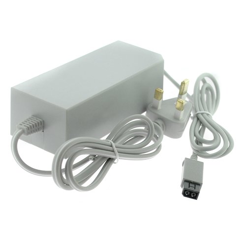 GTMax UK Wii AC Adapter Power Supply Cord Cable Mains Power Supply Cord ...