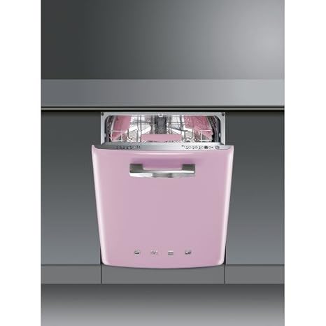 Smeg DI6FABRO1 60cm 50s Retro Style Pink Built in Dishwasher: Amazon.co ...