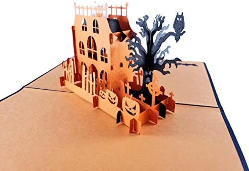 iGifts And Cards Creepy Halloween Haunted Mansion 3D Pop Up Greeting ...