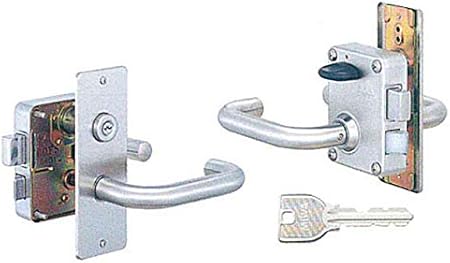 Amazon | MIWA（美和ロック） 面付箱錠 PMKタイプ U9シリンダー レバーハンドル仕様 対応扉厚36mm 右勝手外開き(R) | ドア用金物