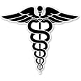 Amazon.com: Medical Symbol EMS Snakes Vinyl Sticker - Car Phone Helmet ...