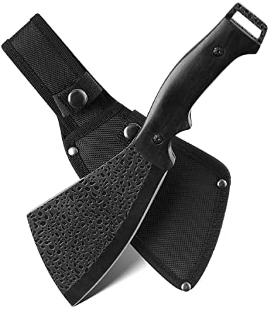 Leopcito 11 Inch Hatchet with Sheath, Small Compact Machete Axes, Fixed ...