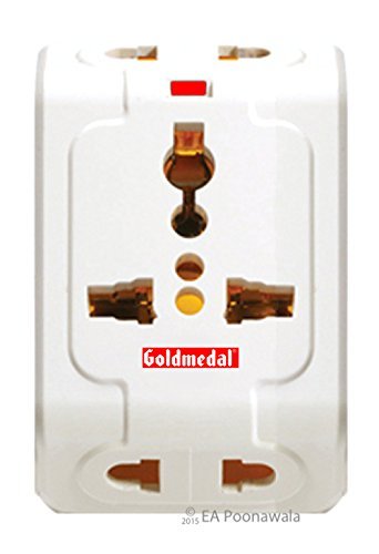Gold Medal 3 PIN TRAVEL MULTI PLUG Spice 3 Pin Travel Adaptor [PACK OF ...