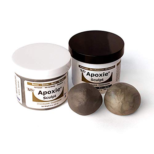 Apoxie Sculpt - 2 Part Modeling Compound (A & B) - 1 Pound, Silver Grey ...