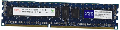 Addon-Memory 4 GB DDR3 1333 (PC3 10600) RAM AM1333D3SRLPR/4G | Amazon ...