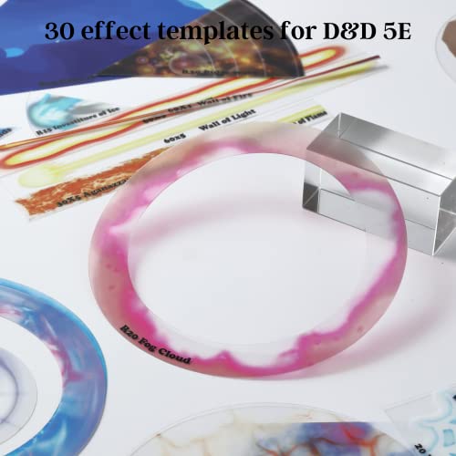 DND Accessories AOE Spell Effect Template D&D 5E Area of Effect Damage ...