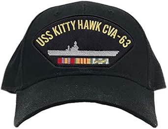 USS Kitty Hawk CVA-63 Vietnam Veteran Men's Hat - Officially Licensed ...
