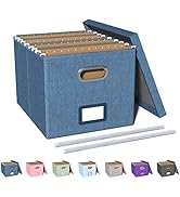 Amazon.com : Oterri File Storage Organizer Box,Filing Box,Portable File ...
