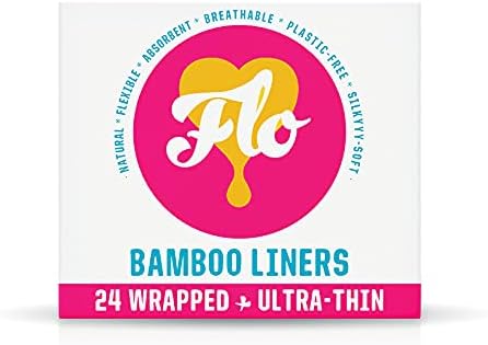 Flo Organic Bamboo Leakproof, Highly Absorbent Slim Panty Liners ...